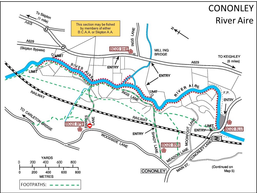 River Aire - Bradley Ings (Cononley) - Bradford City Angling Association